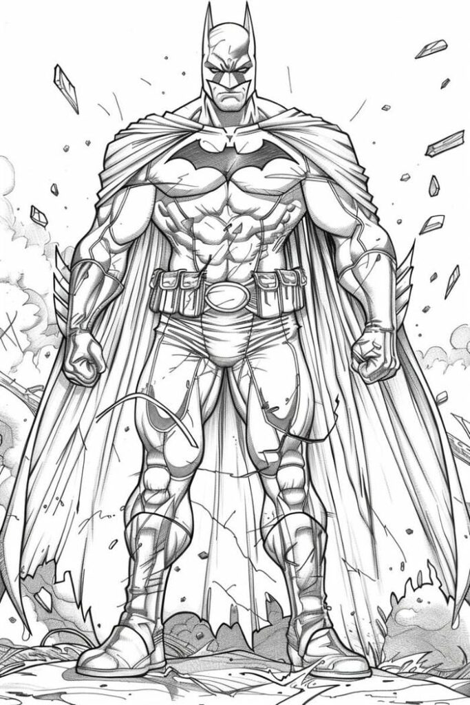 100+ Tranh tô màu Batman đẹp mê ly, phù hợp mọi độ tuổi yêu nghệ thuật