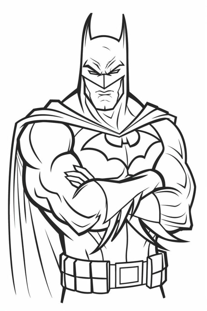 100+ Tranh tô màu Batman đẹp mê ly, phù hợp mọi độ tuổi yêu nghệ thuật
