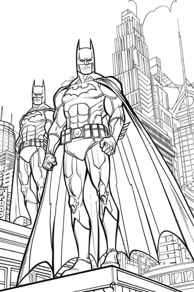 100+ Tranh tô màu Batman đẹp mê ly, phù hợp mọi độ tuổi yêu nghệ thuật