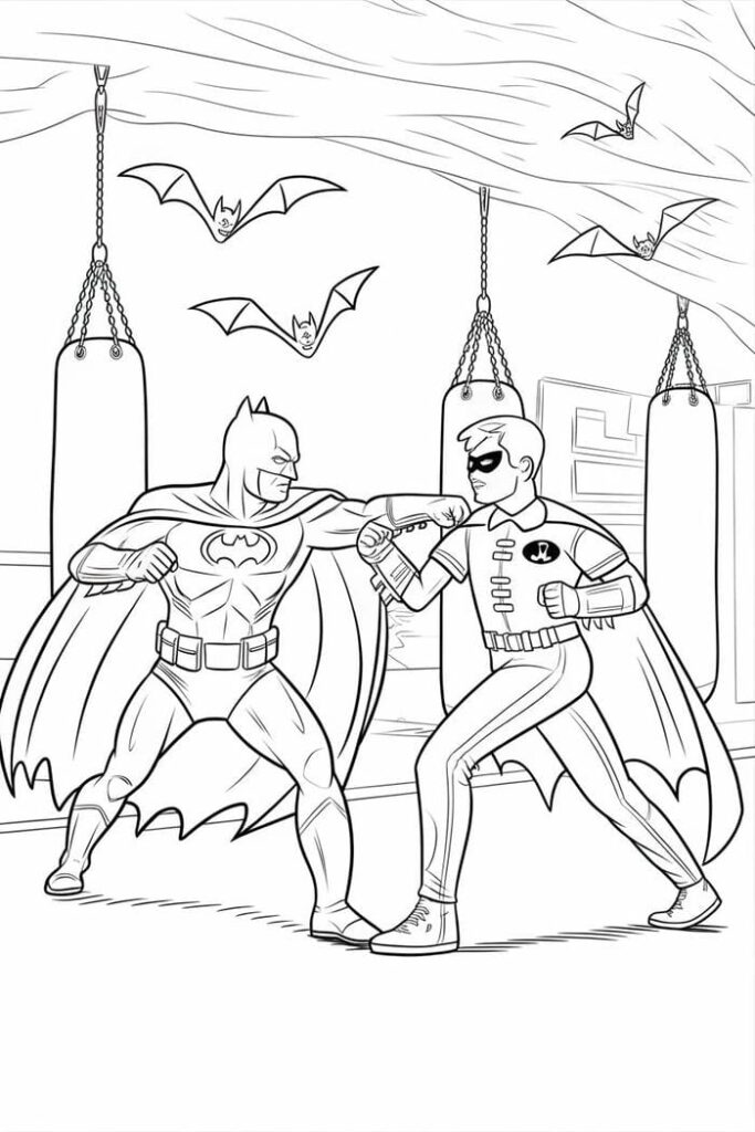 100+ Tranh tô màu Batman đẹp mê ly, phù hợp mọi độ tuổi yêu nghệ thuật
