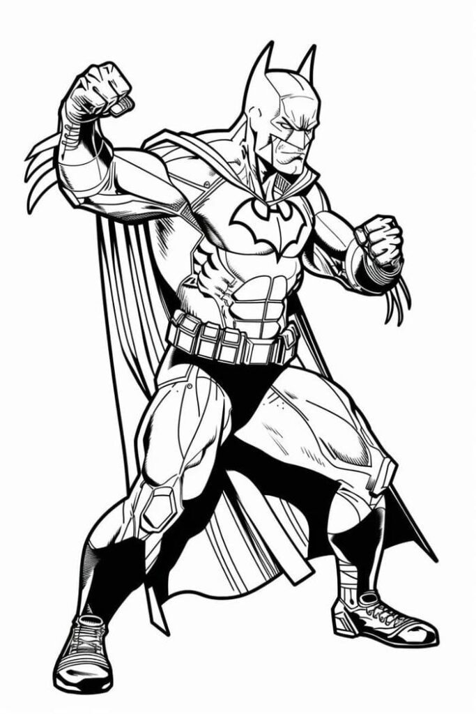 100+ Tranh tô màu Batman đẹp mê ly, phù hợp mọi độ tuổi yêu nghệ thuật