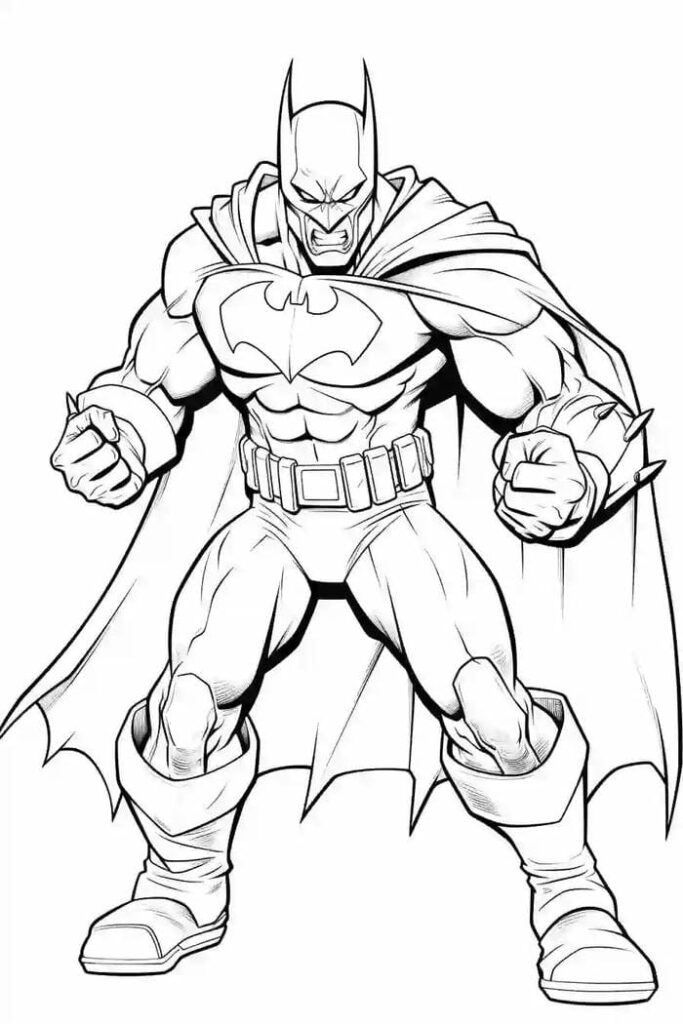 100+ Tranh tô màu Batman đẹp mê ly, phù hợp mọi độ tuổi yêu nghệ thuật
