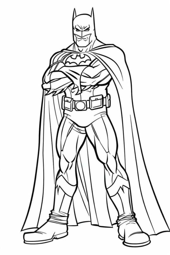100+ Tranh tô màu Batman đẹp mê ly, phù hợp mọi độ tuổi yêu nghệ thuật