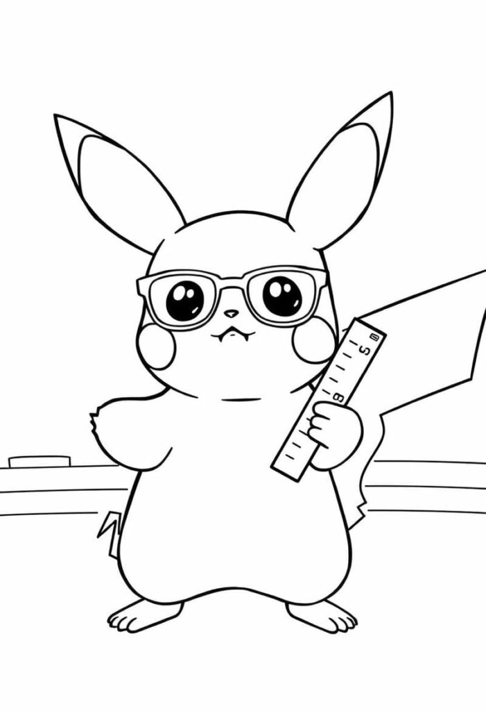 100+ Tranh tô màu Pikachu siêu dễ thương cho bé phát triển sáng tạo