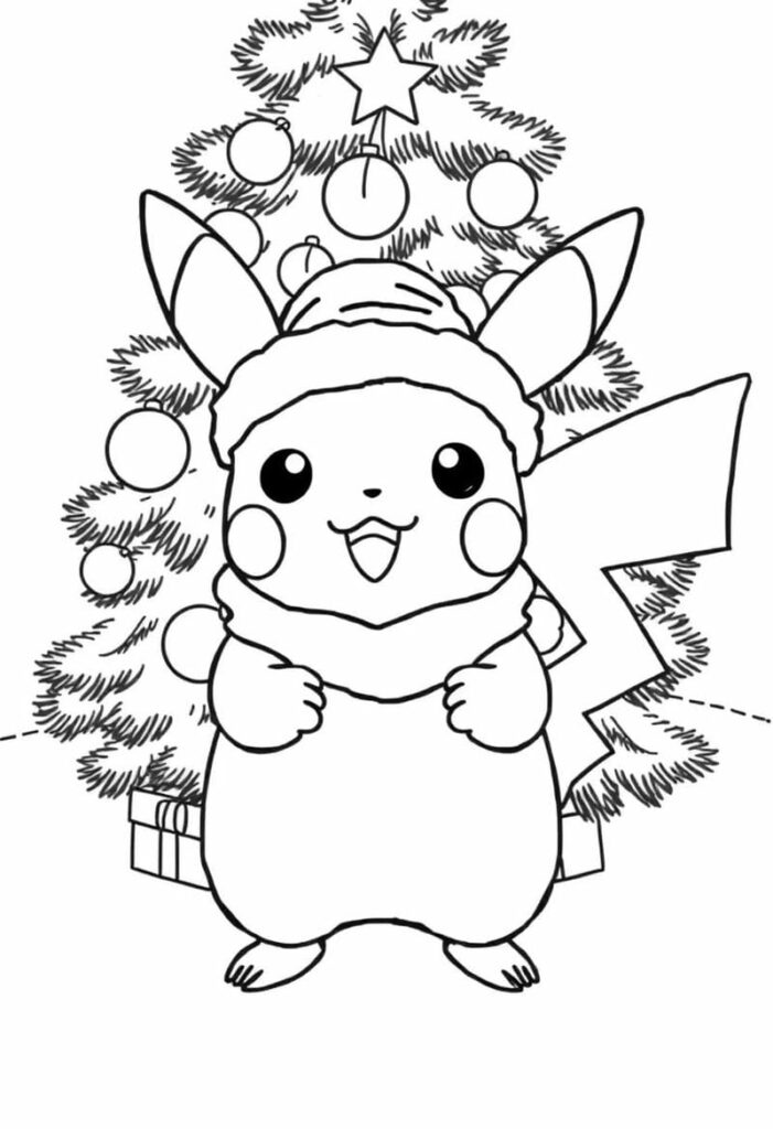 100+ Tranh tô màu Pikachu siêu dễ thương cho bé phát triển sáng tạo