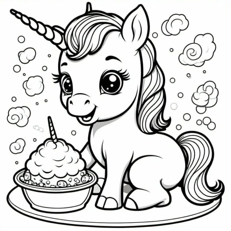 100+ Tranh tô màu Pony đầy màu sắc giúp bé phát triển trí tưởng tượng