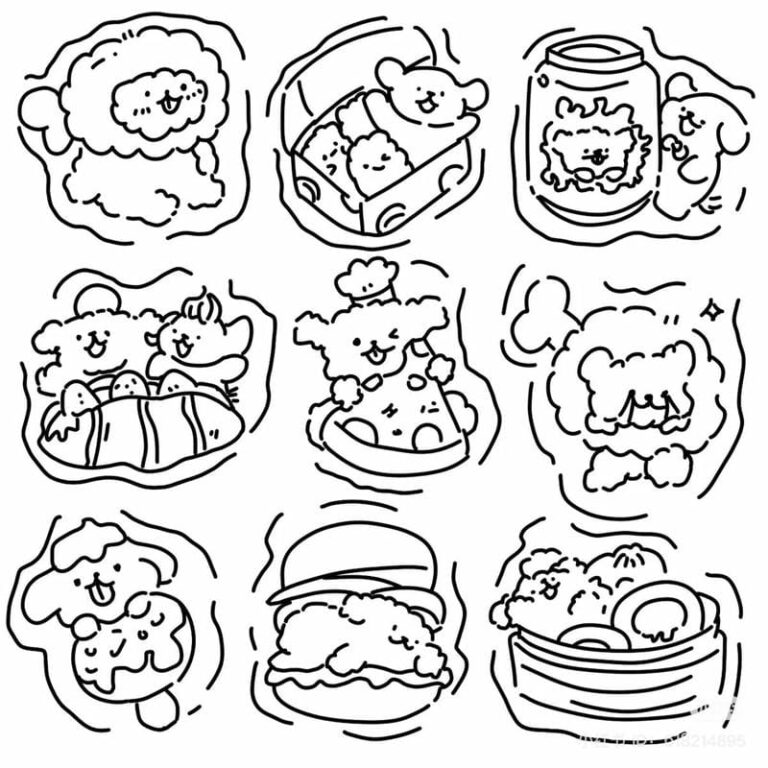 100+ Tranh tô màu sticker siêu đáng yêu cho bé, sáng tạo không giới hạn