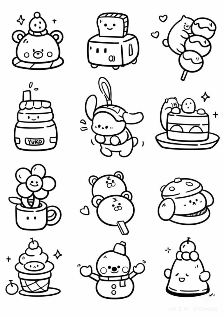 100+ Tranh tô màu sticker siêu đáng yêu cho bé, sáng tạo không giới hạn