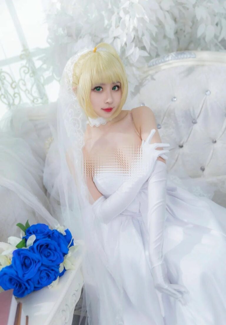 99+ Ảnh Saber Bride cosplay đẹp mê hồn, tạo hình cô dâu khiến fan say đắm