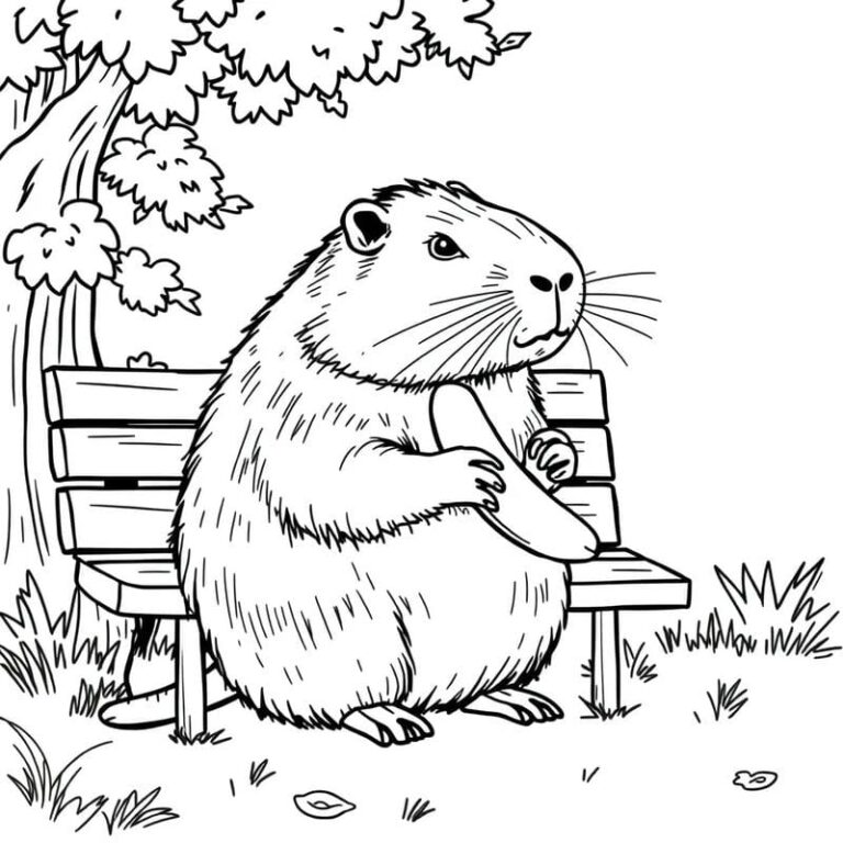 100+ Tranh tô màu capybara đẹp, dễ thương giúp bé phát triển khả năng ...