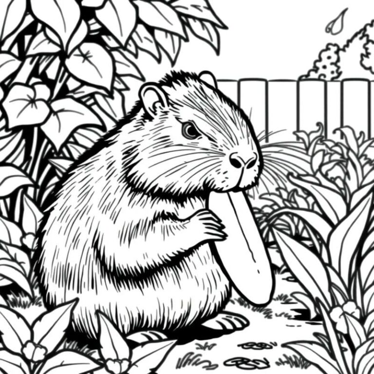 100+ Tranh tô màu capybara đẹp, dễ thương giúp bé phát triển khả năng ...