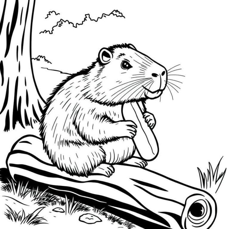 100+ Tranh tô màu capybara đẹp, dễ thương giúp bé phát triển khả năng ...