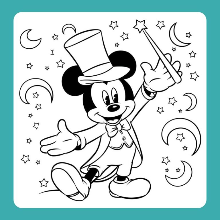 100+ Tranh tô màu chuột Mickey siêu dễ thương cho bé yêu sáng tạo theo ...