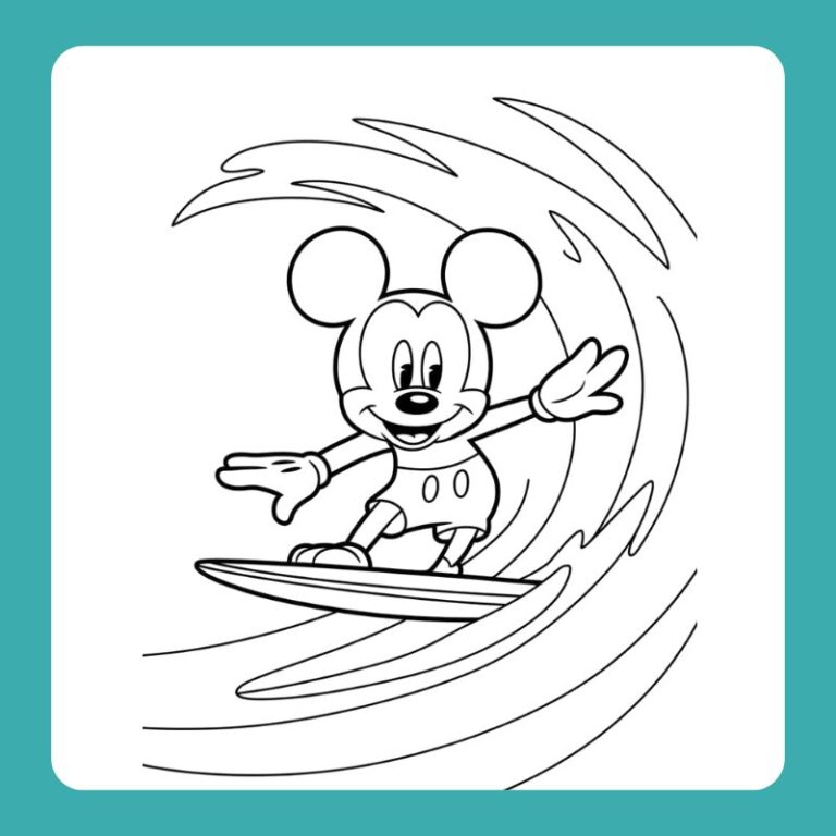 100+ Tranh tô màu chuột Mickey siêu dễ thương cho bé yêu sáng tạo theo ...