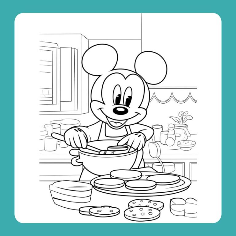 100+ Tranh tô màu chuột Mickey siêu dễ thương cho bé yêu sáng tạo theo ...