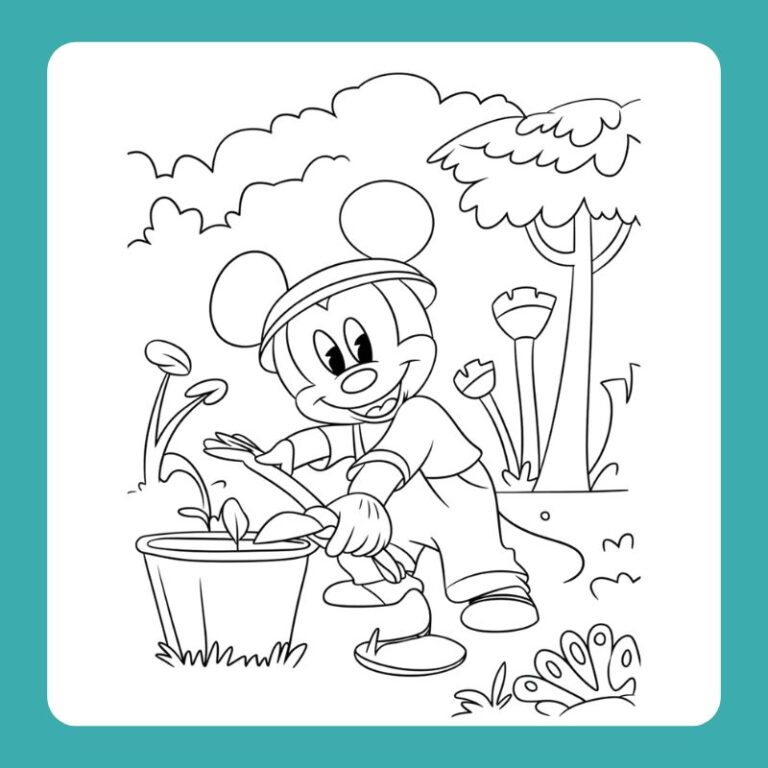 100+ Tranh tô màu chuột Mickey siêu dễ thương cho bé yêu sáng tạo theo ...