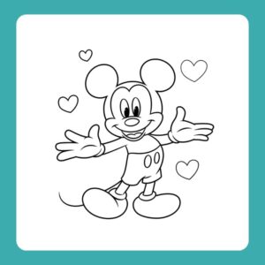 100+ Tranh tô màu chuột Mickey siêu dễ thương cho bé yêu sáng tạo theo ...