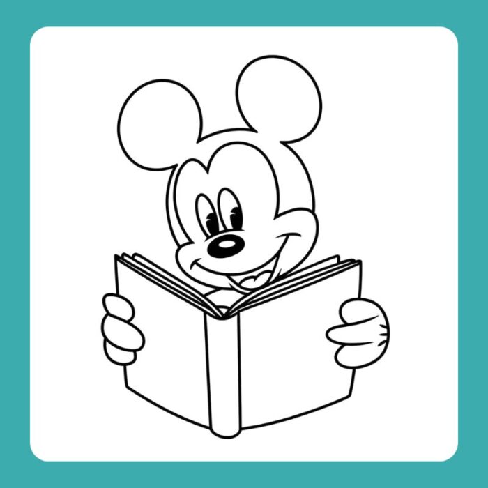 100+ Tranh tô màu chuột Mickey siêu dễ thương cho bé yêu sáng tạo theo ...