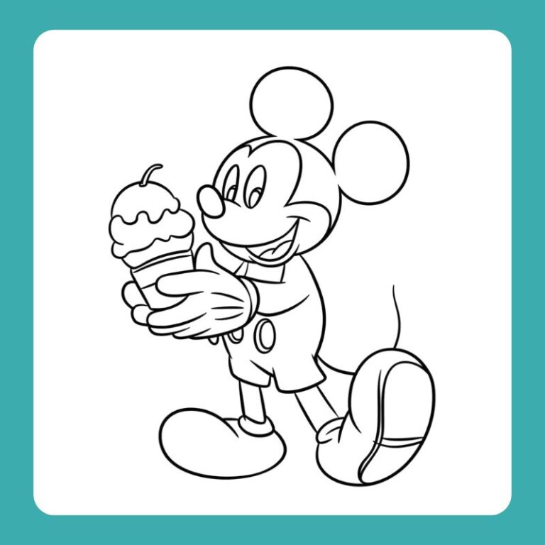 100+ Tranh tô màu chuột Mickey siêu dễ thương cho bé yêu sáng tạo theo ...