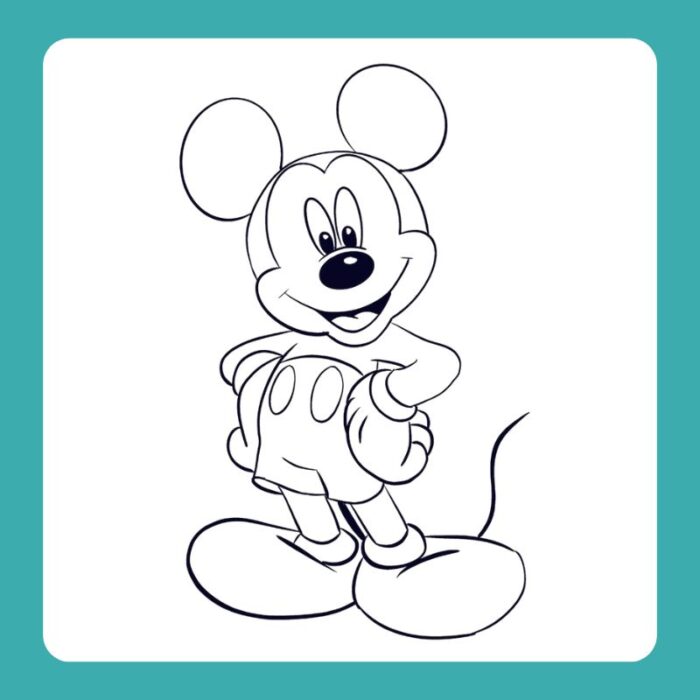 100+ Tranh tô màu chuột Mickey siêu dễ thương cho bé yêu sáng tạo theo ...