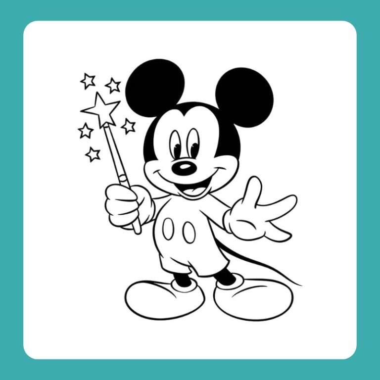 100+ Tranh tô màu chuột Mickey siêu dễ thương cho bé yêu sáng tạo theo ...