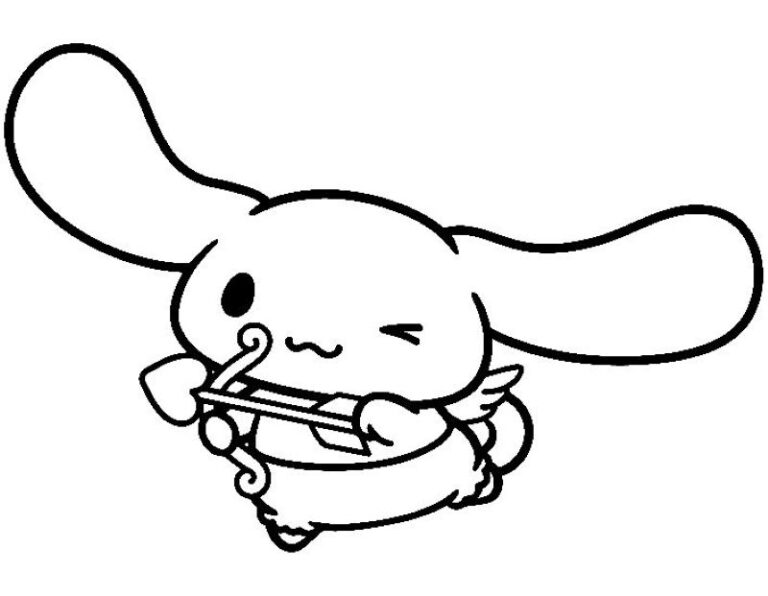 100+ Tranh tô màu Cinnamoroll cute siêu dễ thương cho bé thỏa sức sáng tạo