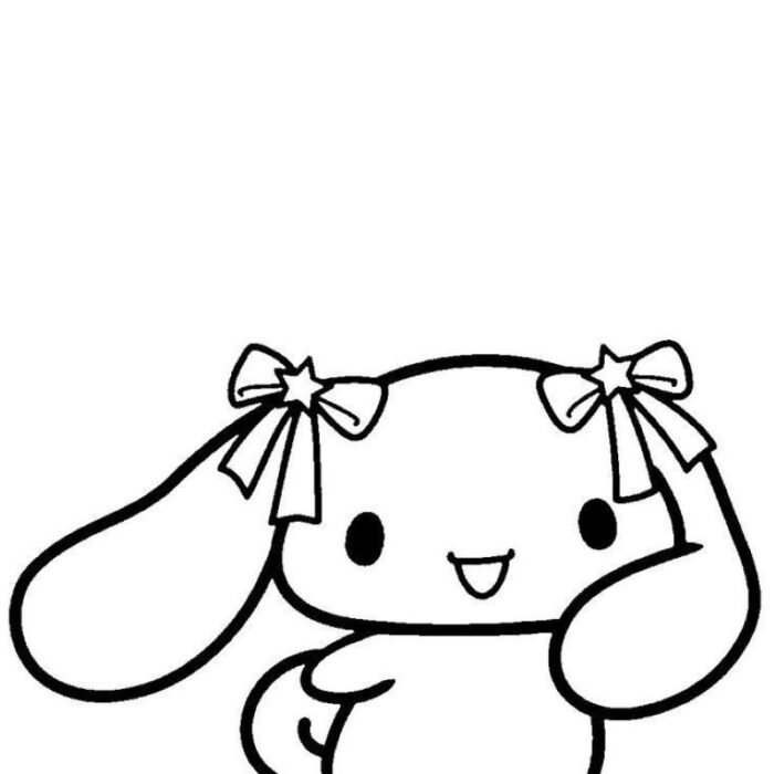 100+ Tranh tô màu Cinnamoroll cute siêu dễ thương cho bé thỏa sức sáng tạo