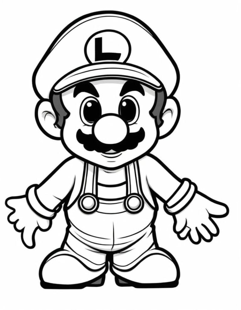 100+ Tranh tô màu Mario cute và hài hước giúp bé khám phá thế giới game