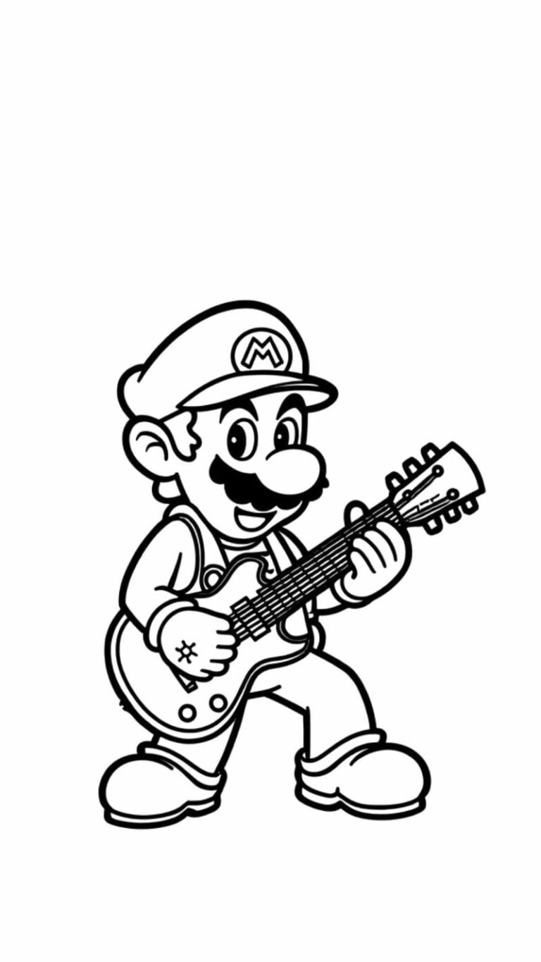 100+ Tranh tô màu Mario cute và hài hước giúp bé khám phá thế giới game