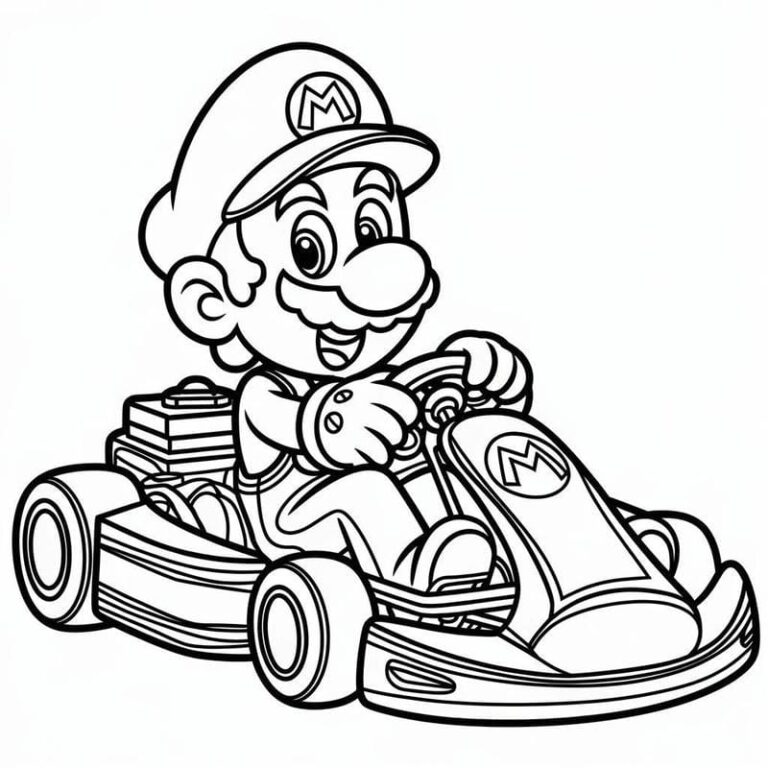 100+ Tranh tô màu Mario cute và hài hước giúp bé khám phá thế giới game