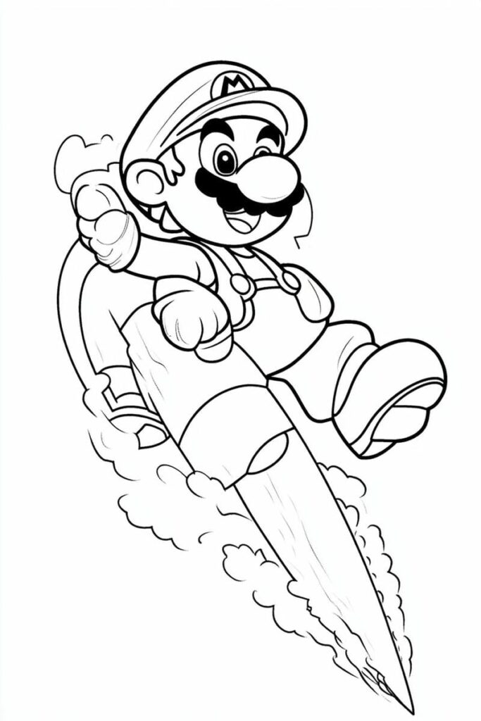 100+ Tranh tô màu Mario cute và hài hước giúp bé khám phá thế giới game