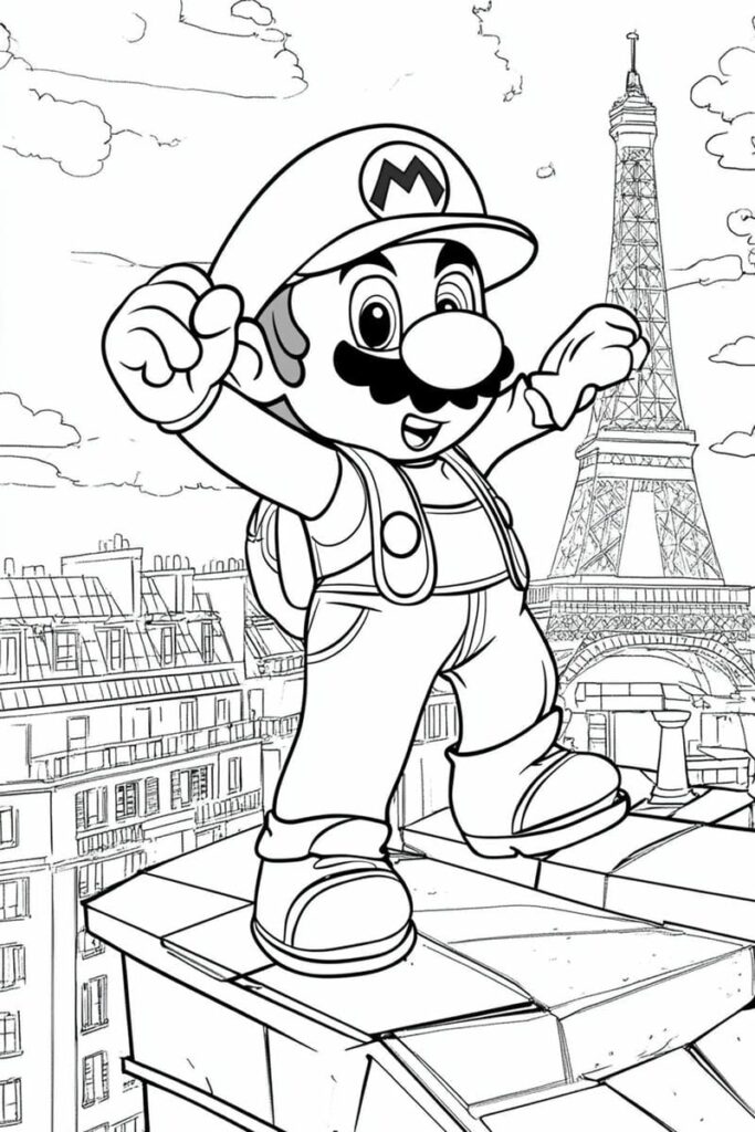 100+ Tranh tô màu Mario cute và hài hước giúp bé khám phá thế giới game