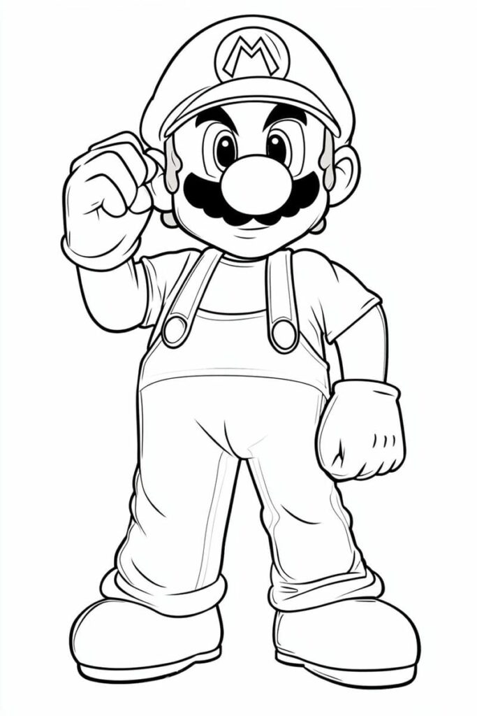 100+ Tranh tô màu Mario cute và hài hước giúp bé khám phá thế giới game