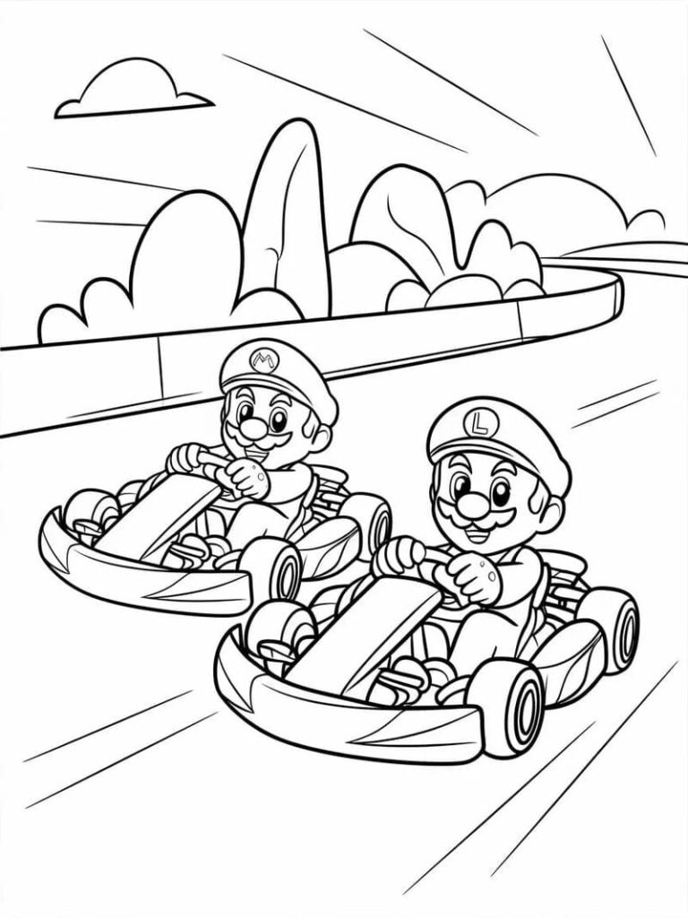100+ Tranh tô màu Mario cute và hài hước giúp bé khám phá thế giới game