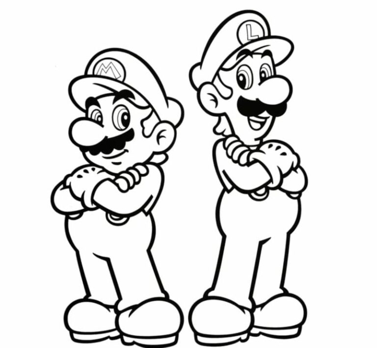 100+ Tranh tô màu Mario cute và hài hước giúp bé khám phá thế giới game