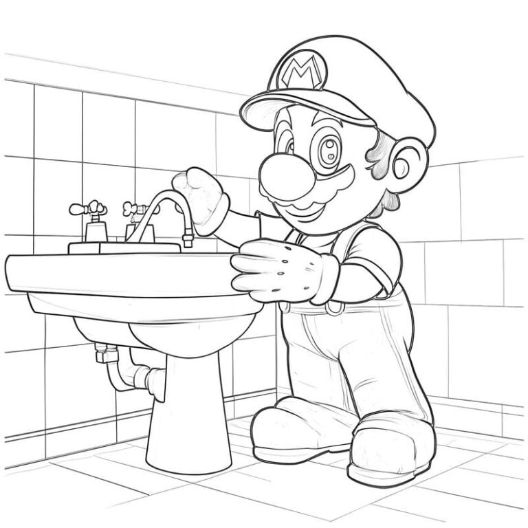 100+ Tranh tô màu Mario cute và hài hước giúp bé khám phá thế giới game
