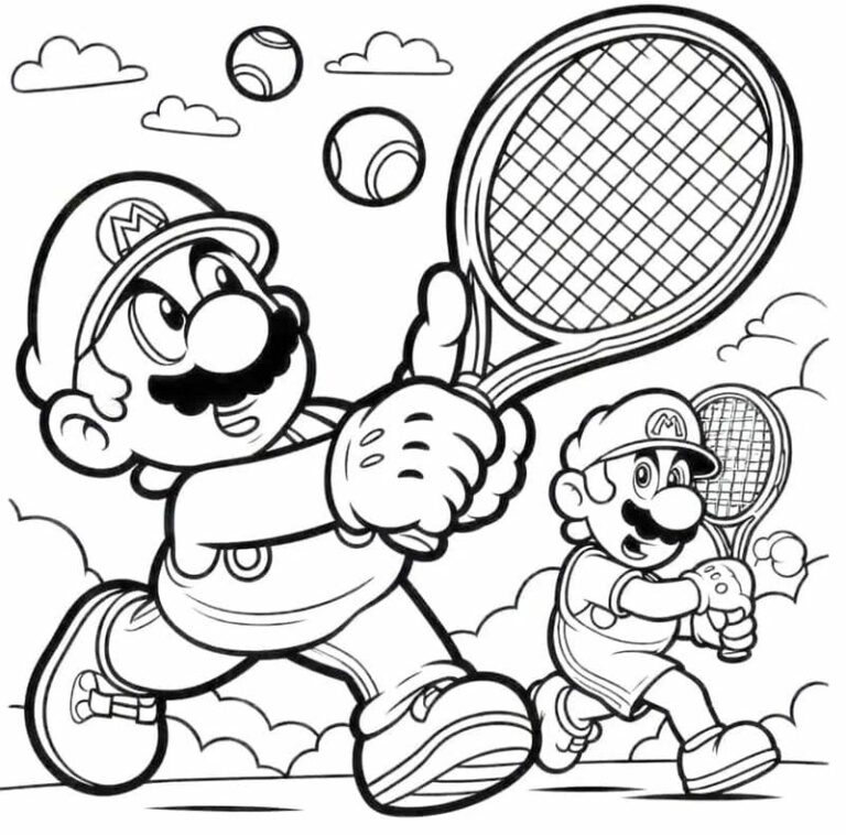 100+ Tranh tô màu Mario cute và hài hước giúp bé khám phá thế giới game