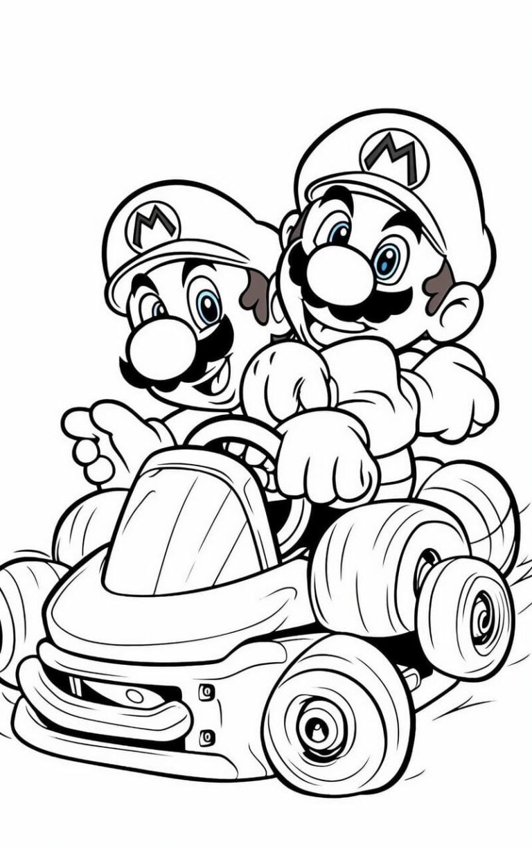100+ Tranh tô màu Mario cute và hài hước giúp bé khám phá thế giới game