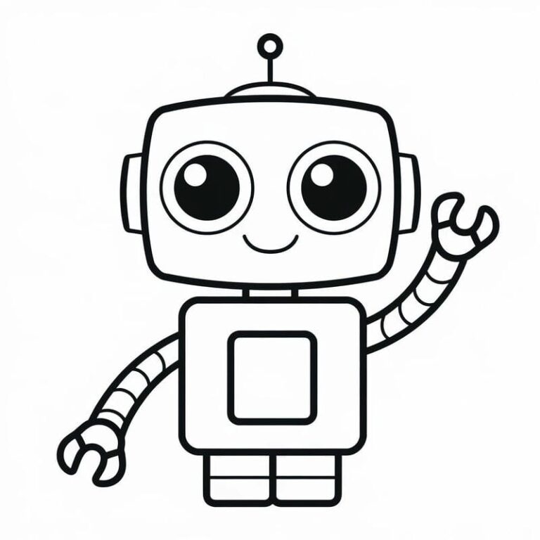 100+ Tranh tô màu robot siêu cute – Khơi dậy đam mê khoa học và công nghệ