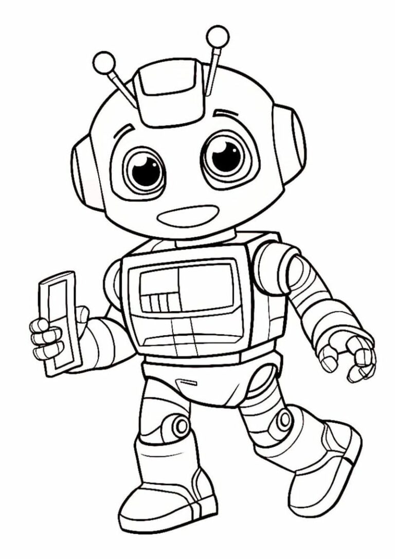 100+ Tranh tô màu robot siêu cute – Khơi dậy đam mê khoa học và công nghệ