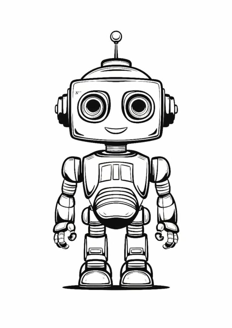 100+ Tranh tô màu robot siêu cute – Khơi dậy đam mê khoa học và công nghệ