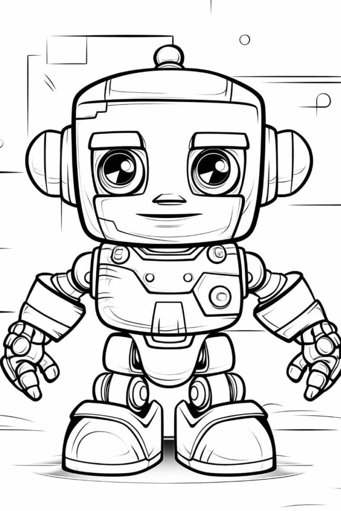 100+ Tranh tô màu robot siêu cute – Khơi dậy đam mê khoa học và công nghệ