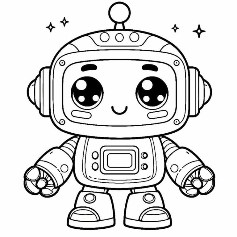 100+ Tranh tô màu robot siêu cute – Khơi dậy đam mê khoa học và công nghệ