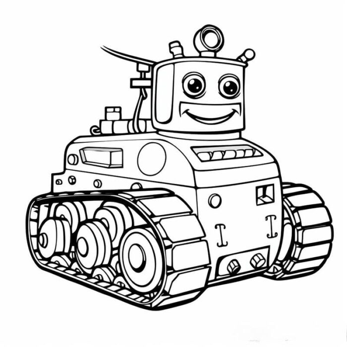 100+ Tranh tô màu robot siêu cute – Khơi dậy đam mê khoa học và công nghệ