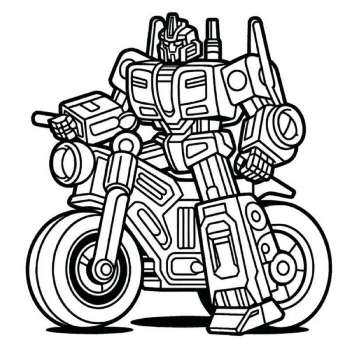100+ Tranh tô màu robot đẹp cực ngầu cho các bé yêu thích công nghệ