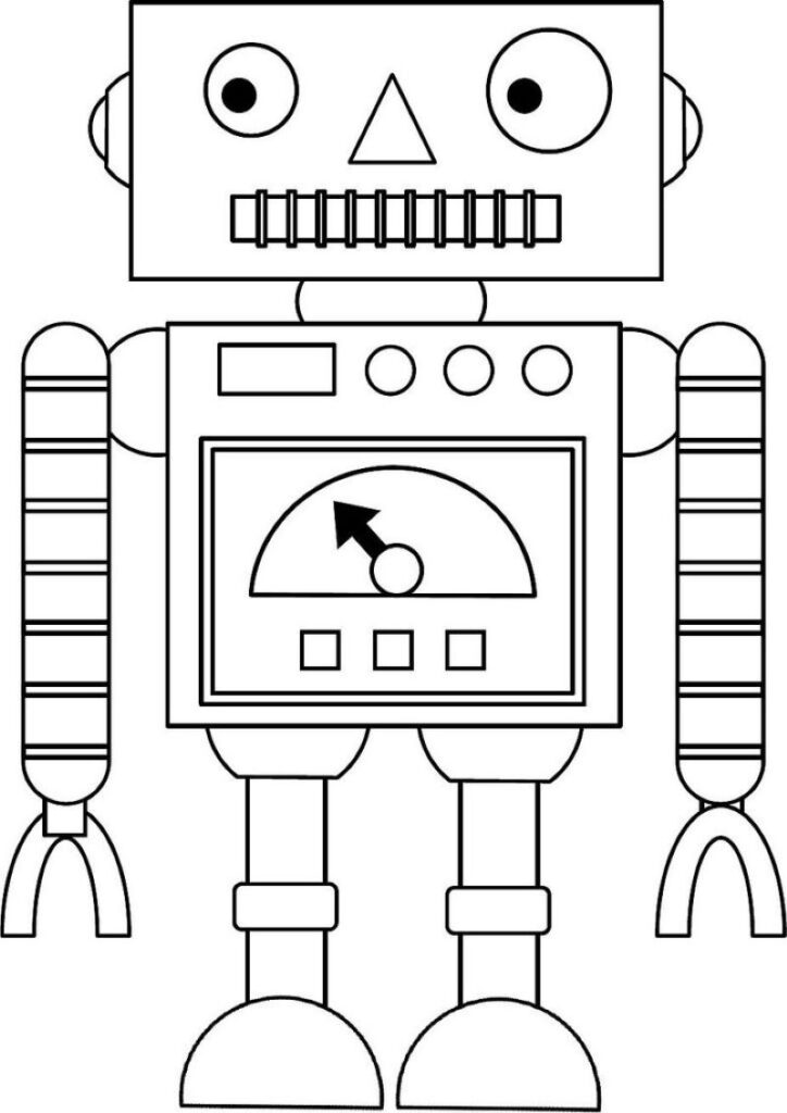 100+ Tranh tô màu robot đẹp cực ngầu cho các bé yêu thích công nghệ