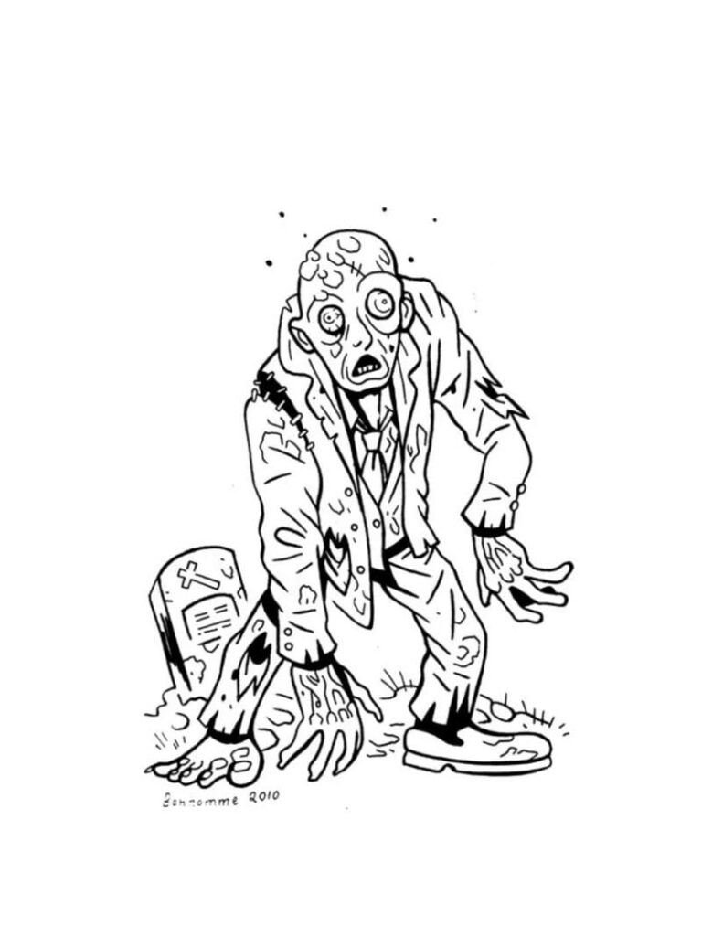 100+ Tranh tô màu zombie đa dạng, rèn luyện kỹ năng tô màu cho bé